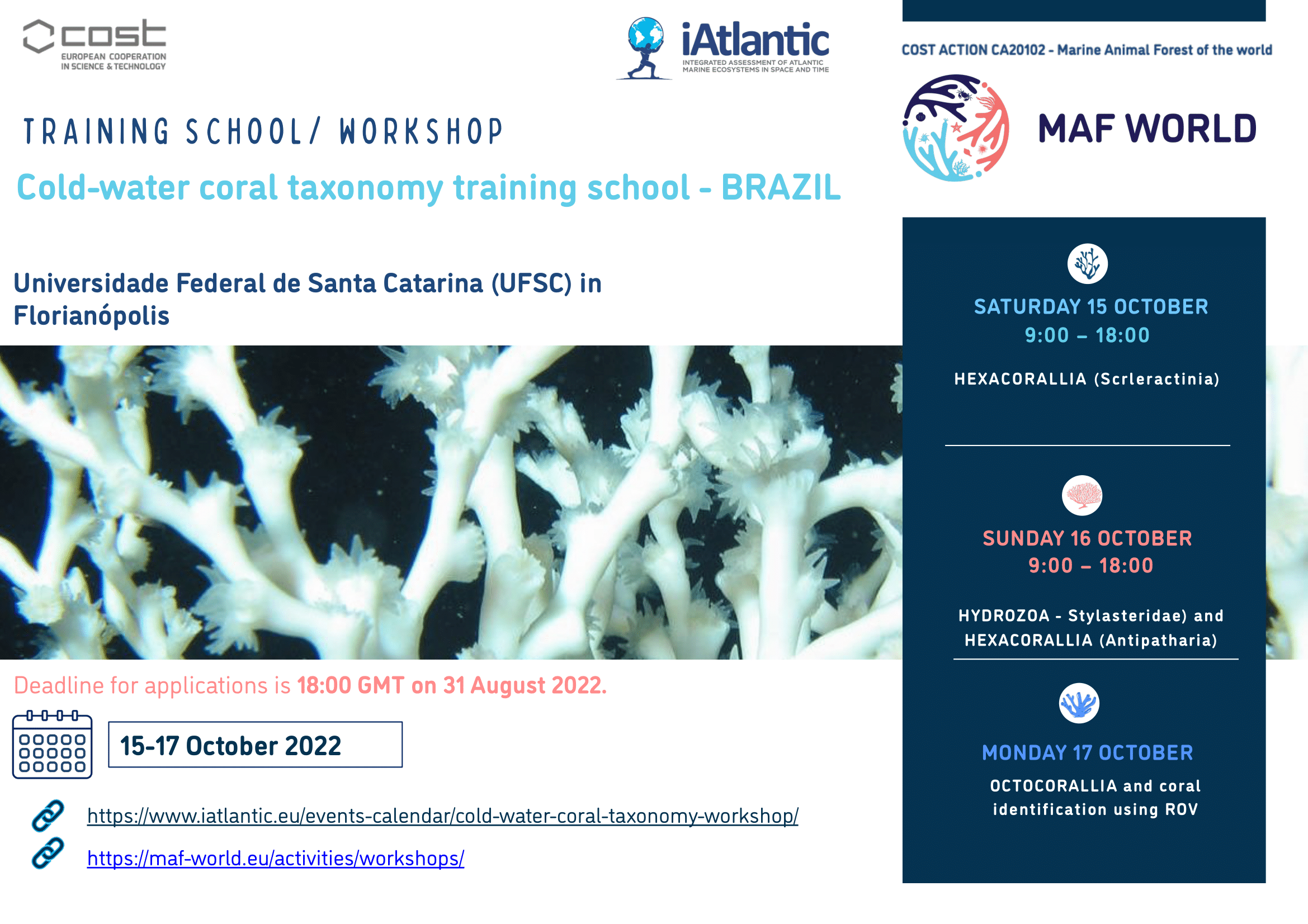 MAF WORLD • COST ACTION CA20102 – Marine Animal Forest of the World